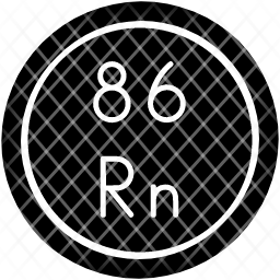 radon icon, periodic icon, table icon, chemistry icon, metal icon ...