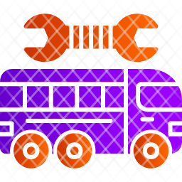 repairing icon, bus icon, service icon, shuttle icon, transportation ...