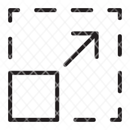 resize icon, display icon, editing icon, maximize icon, screen icon, tool icon, scaling icon ...