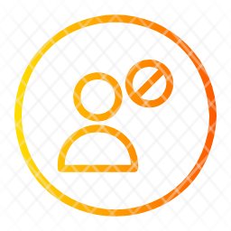 restriction icon, profile icon, avatar icon, social icon, media icon ...