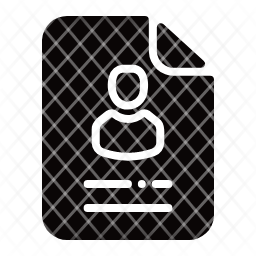 resume icon, portofolio icon, paper icon, application icon, person icon ...