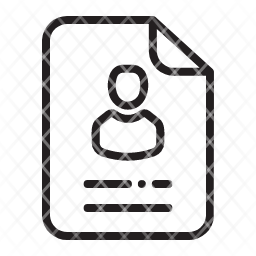 resume icon, portofolio icon, paper icon, application icon, person icon ...