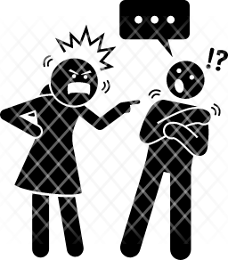 retort icon, angry icon, respond icon, response icon, man icon, woman ...