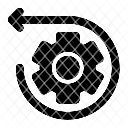 reverse icon, engineering icon, back icon, recovering icon ...