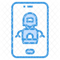 robot icon, smartphone icon, robotic icon, automation icon, artificial ...