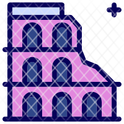 rome icon, coliseum icon, monuments icon, landmarks icon, countries icon