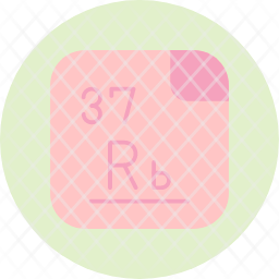 rubidium icon, periodic icon, table icon, chemistry icon, atom icon ...