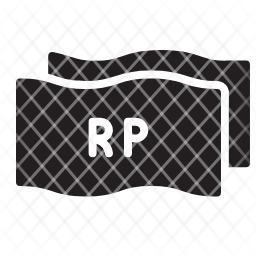 rupiah icon, money icon, banknote icon, payment icon, indonesia icon