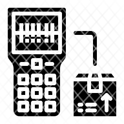 scan icon, qr icon, code icon, delivery icon, logistic icon, parcel ...