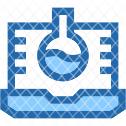 science icon, lab icon, online icon, experiment icon, laptop icon ...