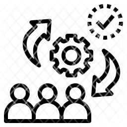 scrum icon, kaizen icon, teamwork icon, organization icon, activity icon