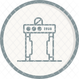 security icon, gate icon, metal icon, detector icon, door icon ...
