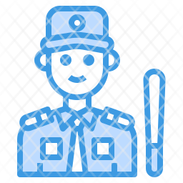 security icon, man icon, avatar icon, occupation icon, guard icon