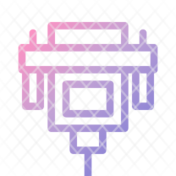 serial icon, connector icon, cable icon, serial communication interface ...