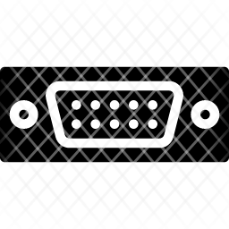 serial icon, port icon, serial communication interface icon, modem icon ...