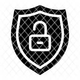 shield icon, unlock icon, hacker icon, cyber icon, security icon, code icon, open icon, oadlock ...