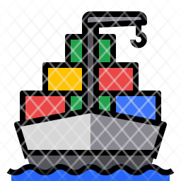 ship icon, cargo icon, shipping icon, container icon