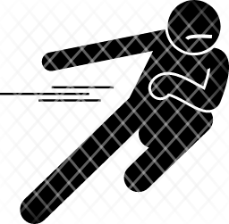 shoulder icon, thrust icon, ram icon, jump icon, bang icon, man icon ...