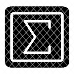 sigma icon, summation icon, mathematics icon, total icon, symbol icon ...