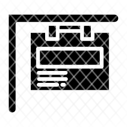 sign icon, board icon, direction icon, signal icon, symbol icon ...