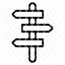 sign icon, board icon, direction icon, signal icon, symbol icon ...