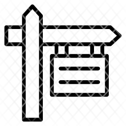 sign icon, board icon, direction icon, signal icon, symbol icon ...