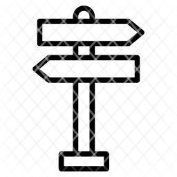 sign icon, board icon, direction icon, signal icon, symbol icon ...