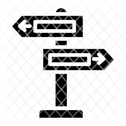 sign icon, board icon, direction icon, signal icon, symbol icon ...