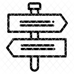 sign icon, board icon, direction icon, signal icon, symbol icon ...