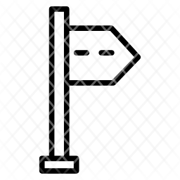 sign icon, board icon, direction icon, signal icon, symbol icon ...