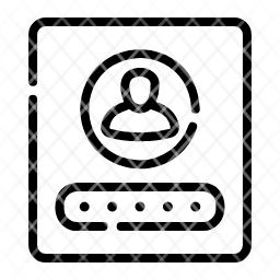 sign icon, in icon, register icon, cursor icon, button icon, ui icon ...