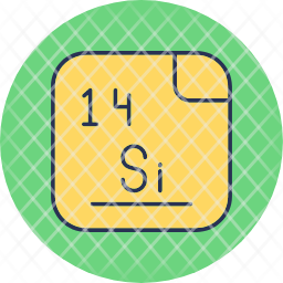 silicon icon, periodic icon, table icon, atom icon, atomic icon ...