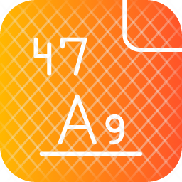 silver icon, periodic icon, table icon, chemistry icon, atom icon ...