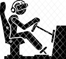 simulate icon, simulation icon, vr icon, virtual reality icon, drive ...