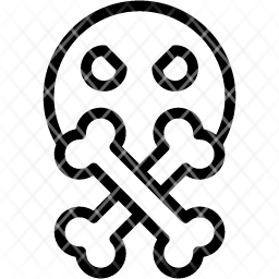 skull icon, bones icon, danger icon, horror icon, scary icon ...