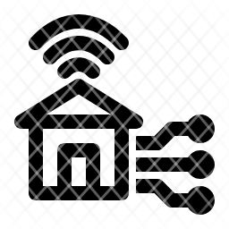 smart icon, home icon, house icon, internet icon, of icon, things icon ...