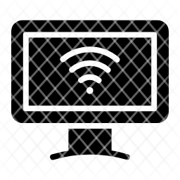 smart icon, tv icon, screen icon, connection icon, electronics icon ...