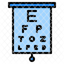 snellen icon, vision icon, chart icon, eye icon, eyesight icon, test ...
