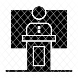 speech icon, business icon, conference icon, event icon, presentation ...