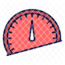 speedometer icon, laboratory equipment icon