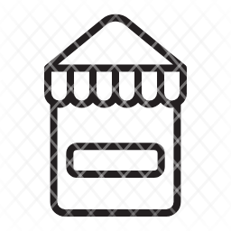 stand icon, booth icon, kiosk icon, food icon, restaurant icon, street ...