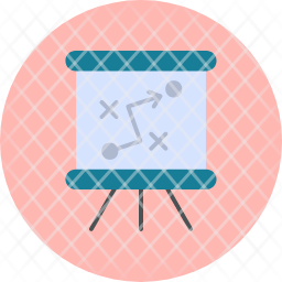 strategy icon, blackboard icon, onference icon, efficiency icon, plan ...