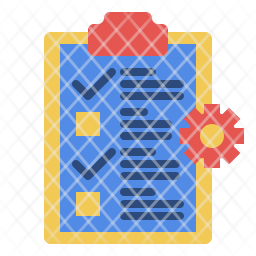 support and service icon, checklist icon, service icon, list icon ...