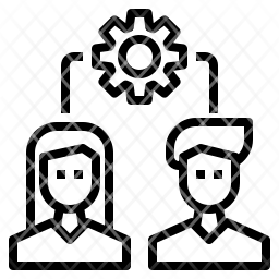 support icon, partner icon, human icon, customer icon, gear icon