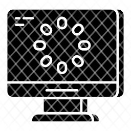 system loading icon, computer loading icon, monitor loading icon ...