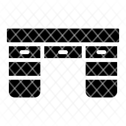 table icon, bench icon, board icon, work icon, surface icon, counter ...