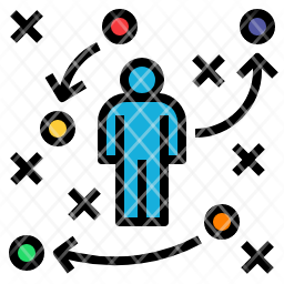 tactical icon, trick icon, tactic icon, strategy icon, plan icon