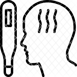 temperature icon, fever icon, termometer icon, sick icon