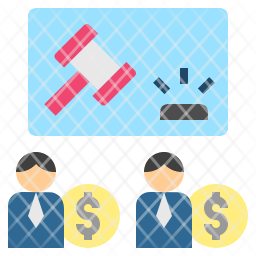 tendering icon, bid icon, offer icon, competition icon, auction icon