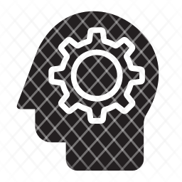 thought icon, think icon, mind icon, gear icon, knowledge icon, design ...